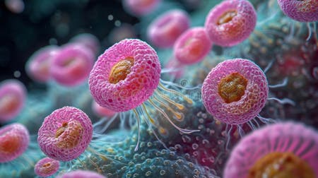 Brucellosis Bacteria Under a Microscope AI Generated Stock Illustration ...