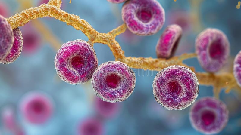 Brucellosis Bacteria Under a Microscope AI Generated Stock Illustration ...