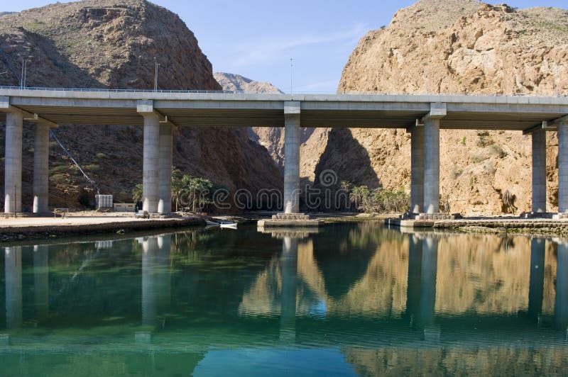 Brug Over Een Rivier in Oman Stock Foto - Image of oost, stad: 23555308