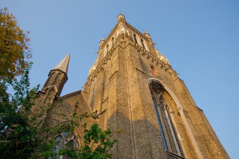 Bruges church stock image. Image of exterior, bruges - 12761847