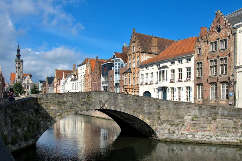 Brugge, city in Belgium stock photo. Image of bridge - 26144418