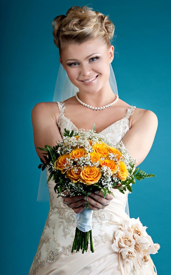 Bruid stock foto. Image of liefde, wijfje, glamour, haar - 10501624