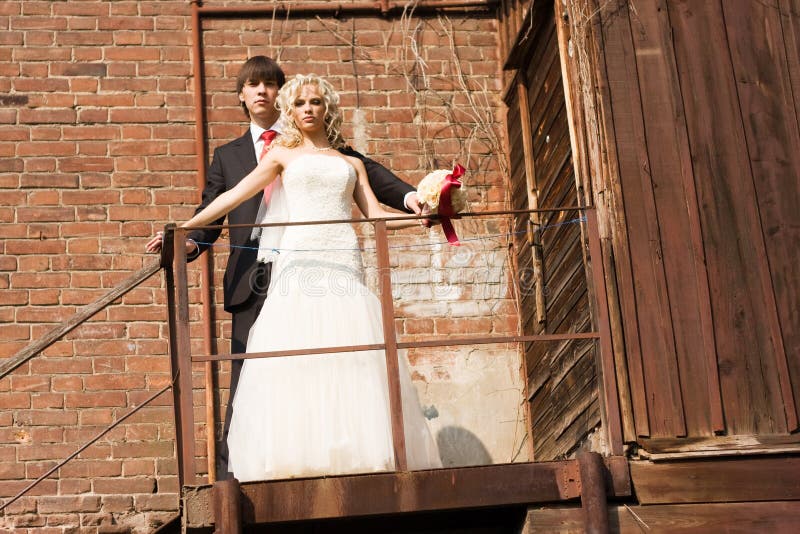 Bruid en bruidegom stock afbeelding. Image of paar, liefde - 21749947