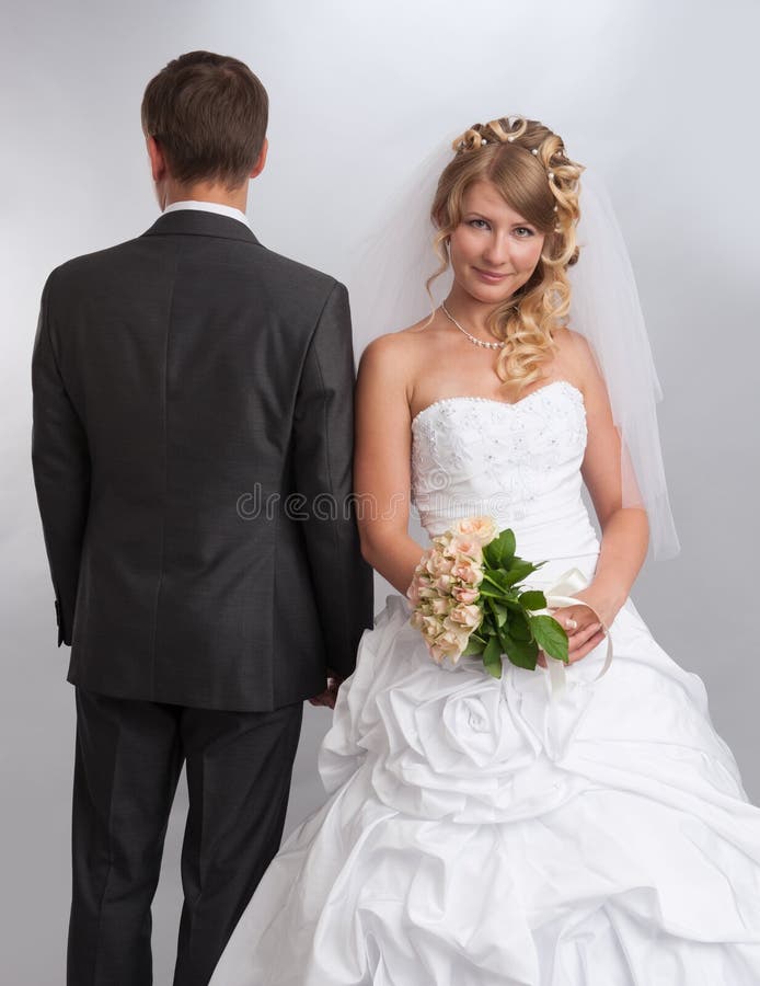 Bruid en Bruidegom stock afbeelding. Image of bedrijf - 27688837