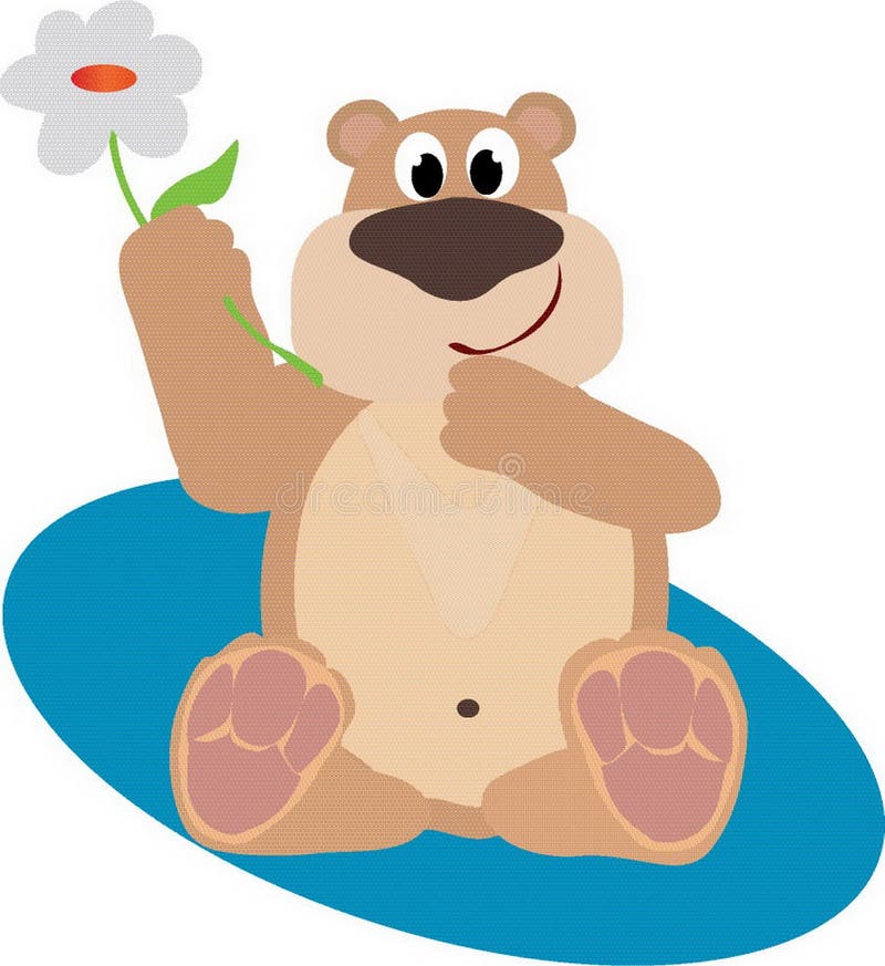 Bruin stock vector. Illustration of button, beast, brown - 13533375