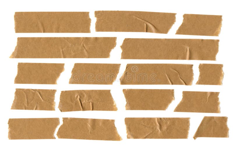 Bruin Plakband Op Witte Achtergrond Stock Illustratie - Illustration of ...