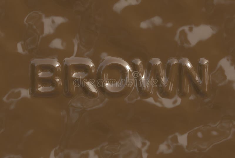 Bruin (Tekst serie) stock foto. Image of woord, engels - 29178596