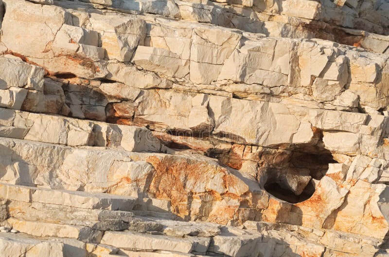Bruine Afzettingsgesteenten Stock Foto - Image of sedimentair, steen: 76948968