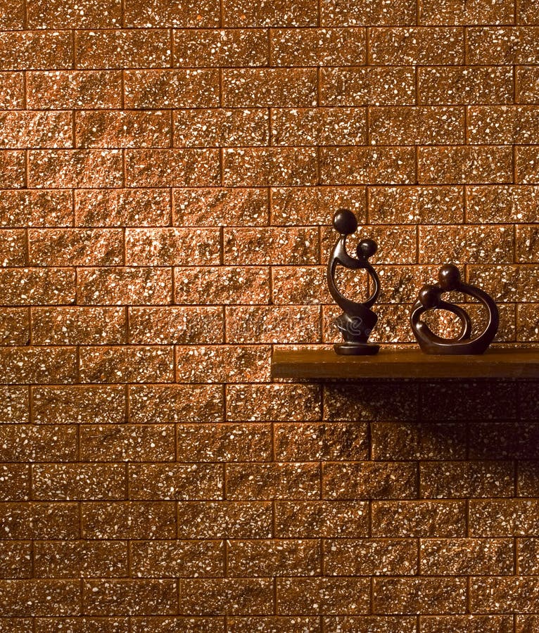 Bruine muur stock afbeelding. Image of stabiliteit, blok - 24684129