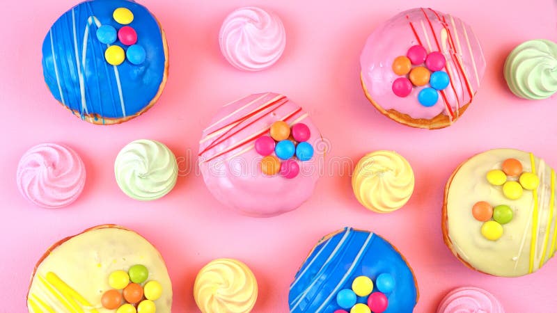 Bruit Art Colourful Bakery Goodies Image stock - Image du rose ...