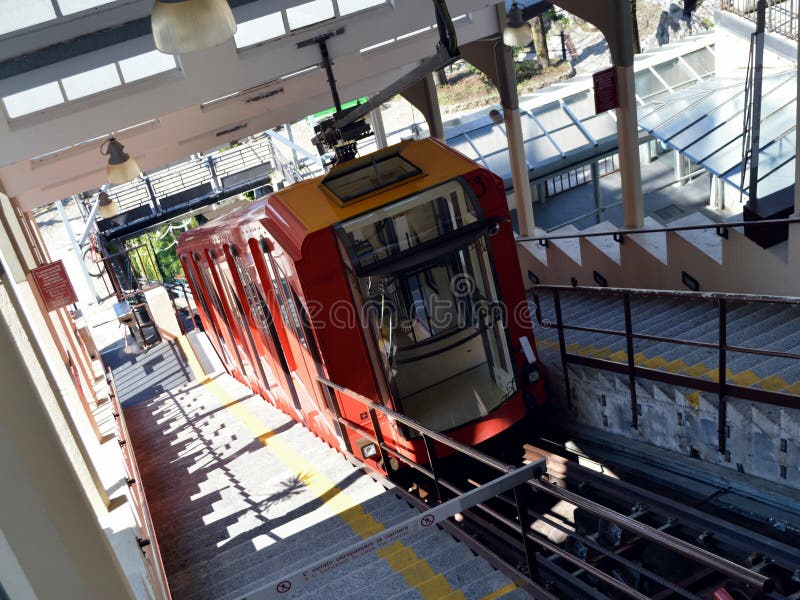 Brunate s funicular editorial stock image. Image of train - 30694204