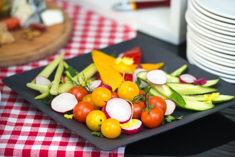 Brunch at an Expensive Restaurant. Healthy Food Stock Photo - Image of ...
