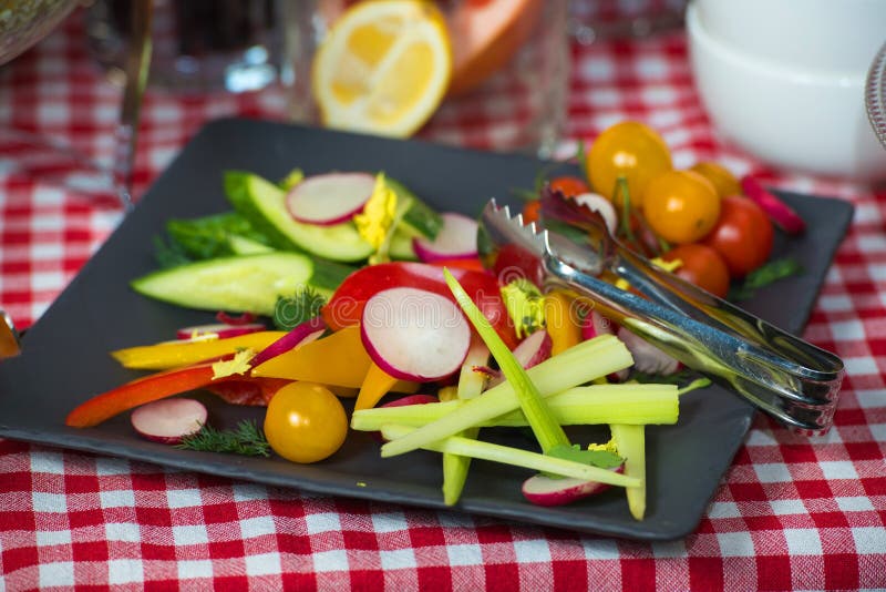 Brunch at an Expensive Restaurant. Healthy Food Stock Image - Image of ...