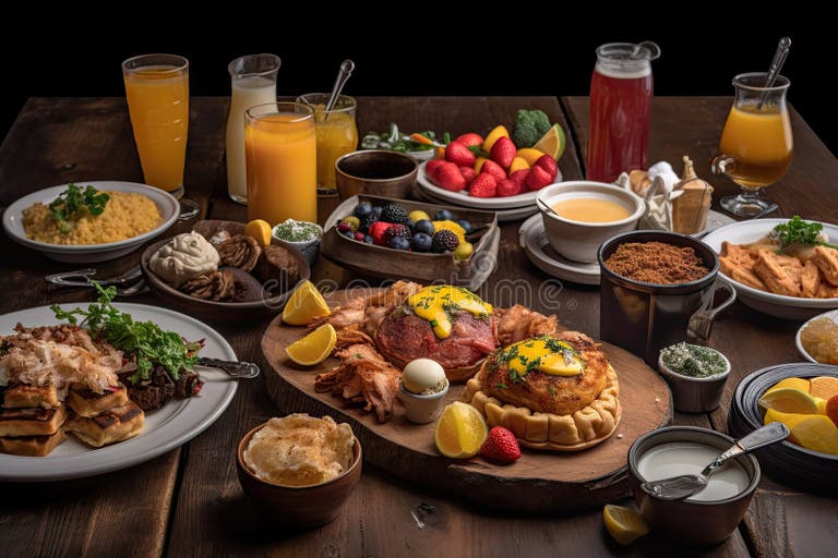 Brunch Feast Stock Illustrations – 2,717 Brunch Feast Stock ...