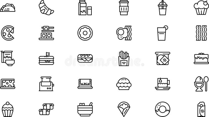 Brunch Icons High-Quality Vector Icons Collection with Editable Stroke ...