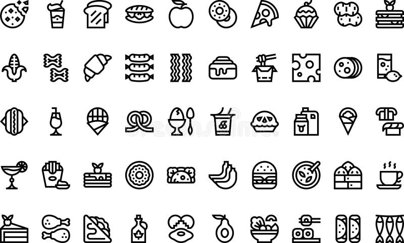 Brunch Icons High-Quality Vector Icons Collection with Editable Stroke ...