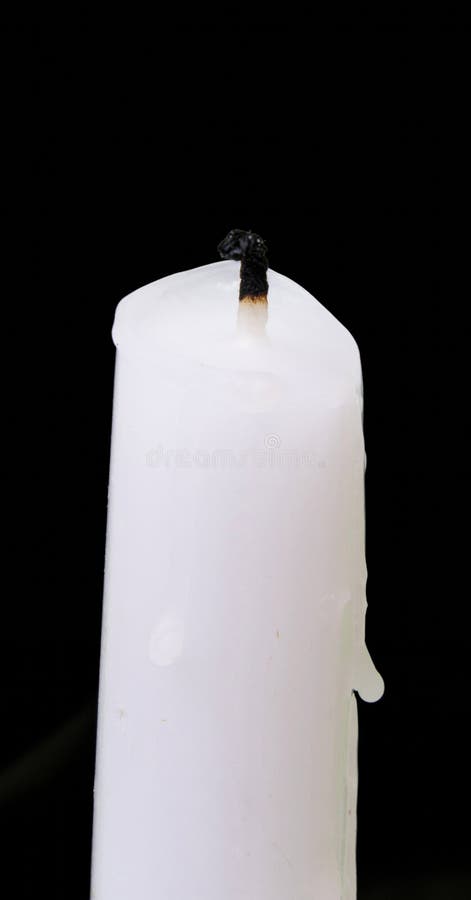 Bruned out candle close up stock image. Image of birthday - 79545445