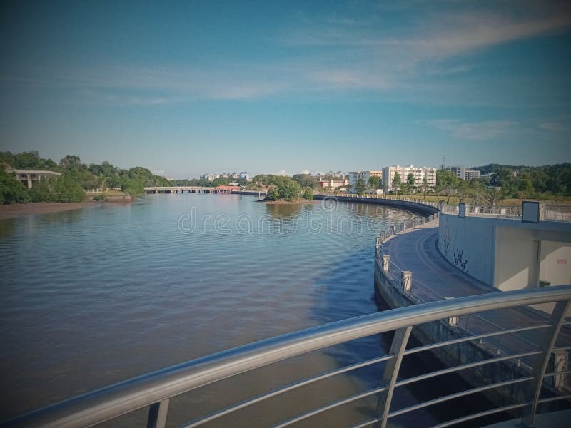 Brunei Darussalam River stock image. Image of shore - 266959311
