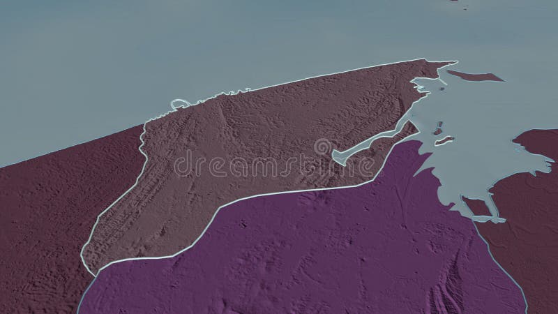 Brunei and Muara, Brunei - Outlined. Administrative Stock Illustration ...