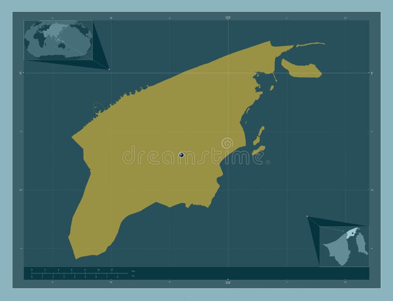 Brunei and Muara, Brunei. Solid. Capital Stock Illustration ...
