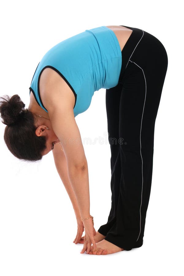 Sport girl bend forward stock photo. Image of people, lifestyles - 4003806