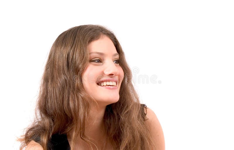Beau De Ladolescence Avec Les Dents Grandes Image Stock Image Du