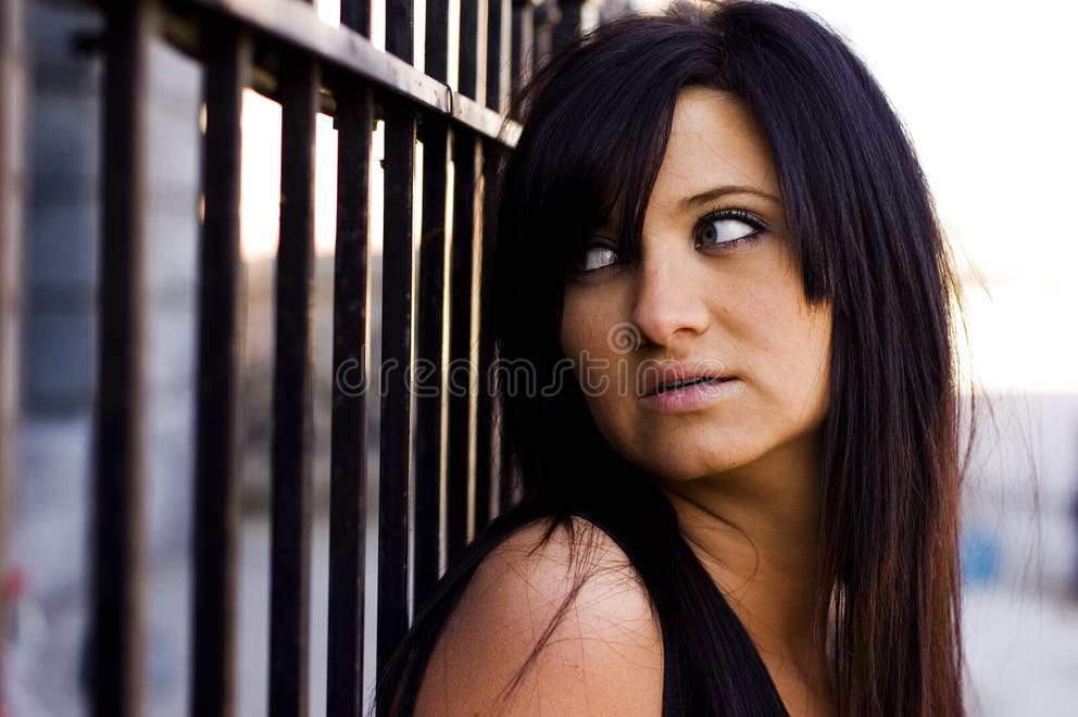 Brunette fashion model stock photo. Image of casual, seductive - 1753488