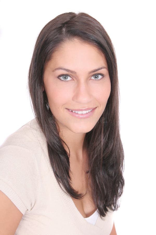 Headshot of Young Woman stock image. Image of beauty - 15412943