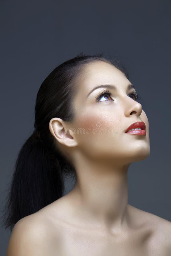 Woman arching her neck stock photo. Image of erotic, closed - 8677718