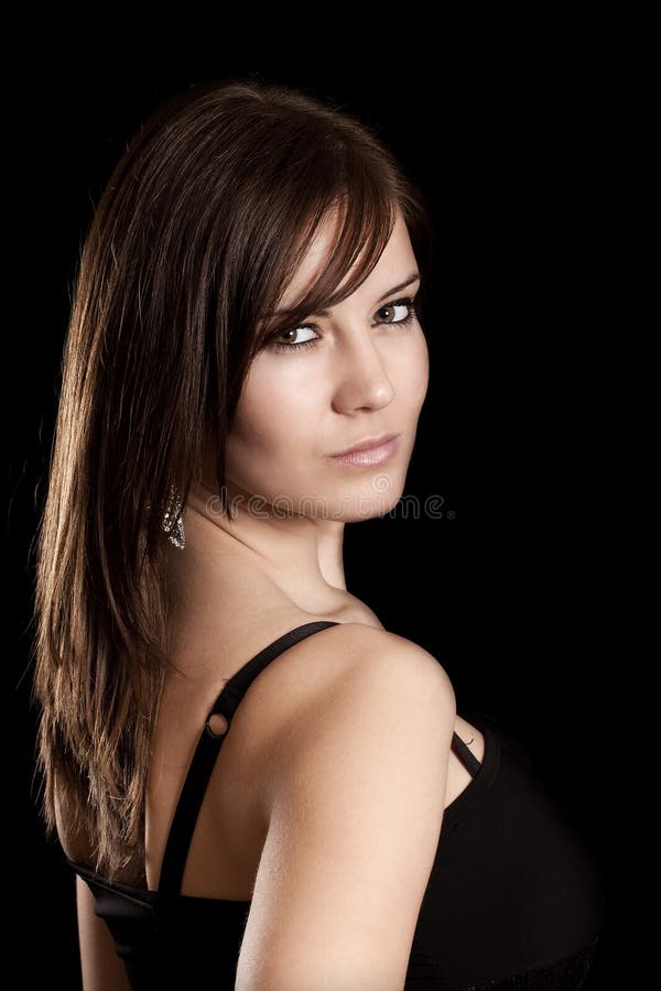 Smiling Young Woman Stock Image Image Of Beautiful Eyes 8694699