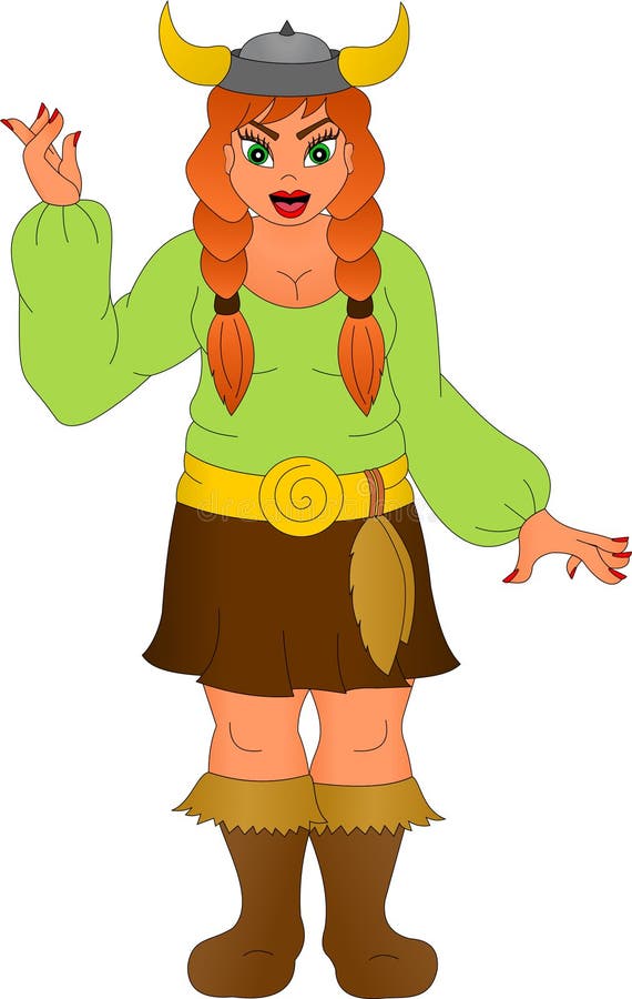 Brunhilde stock vector. Illustration of warrior, viking - 91074626