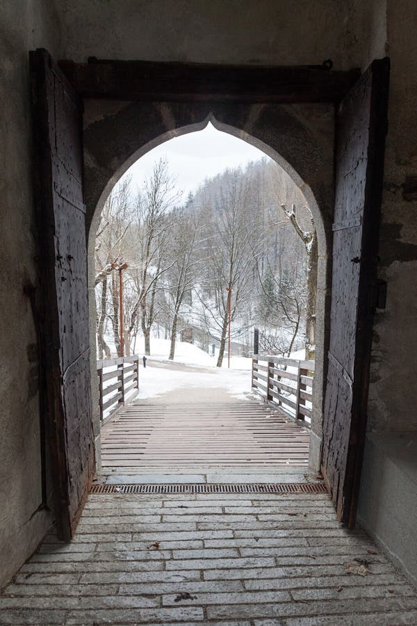 Brunico Castle stock photo. Image of building, vacation - 37105174
