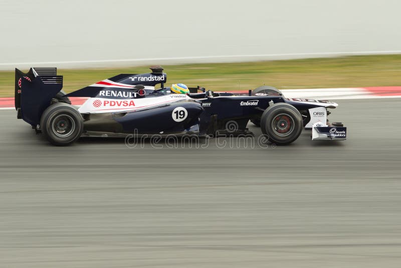 Bruno Senna Williams FW34 - Test Barcelona 2012 Editorial Image - Image ...