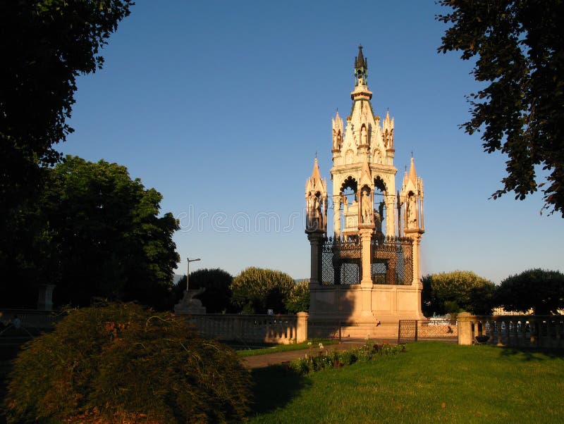 Brunswick Monument, Geneva, Switzerland Stock Image - Image of monument ...