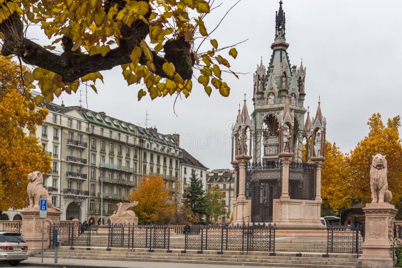 Brunswick Monument and Mausoleum in Geneva, Switzerland Stock Image ...