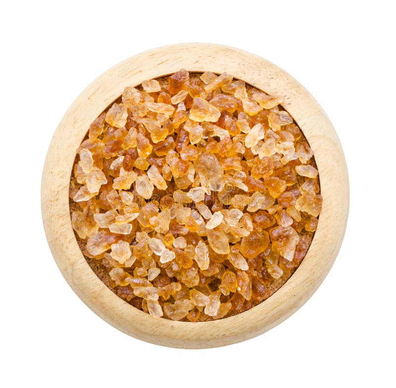 Brunt Caramelized Socker P? Vit Bakgrund Arkivfoto - Bild av form, vitt ...