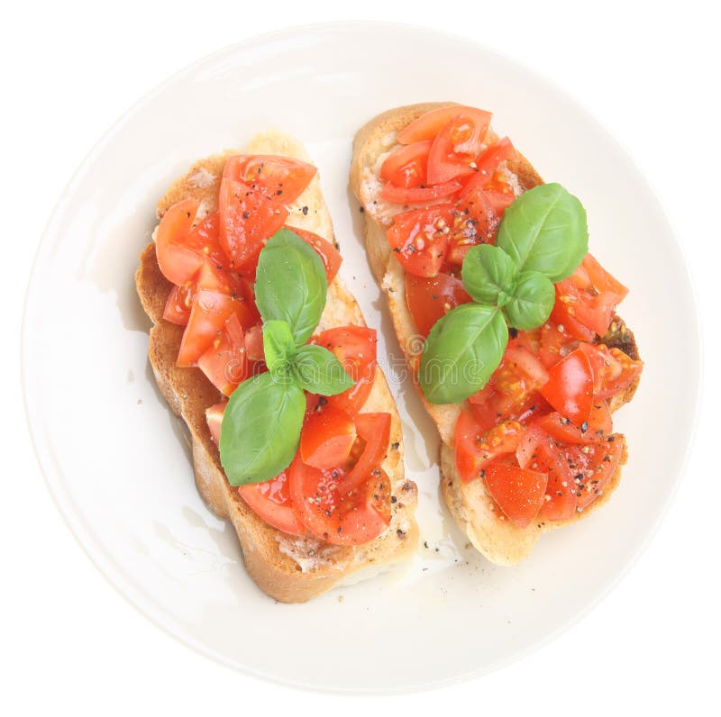 Italiaanse bruschetta stock afbeelding. Image of knoflook - 12160437