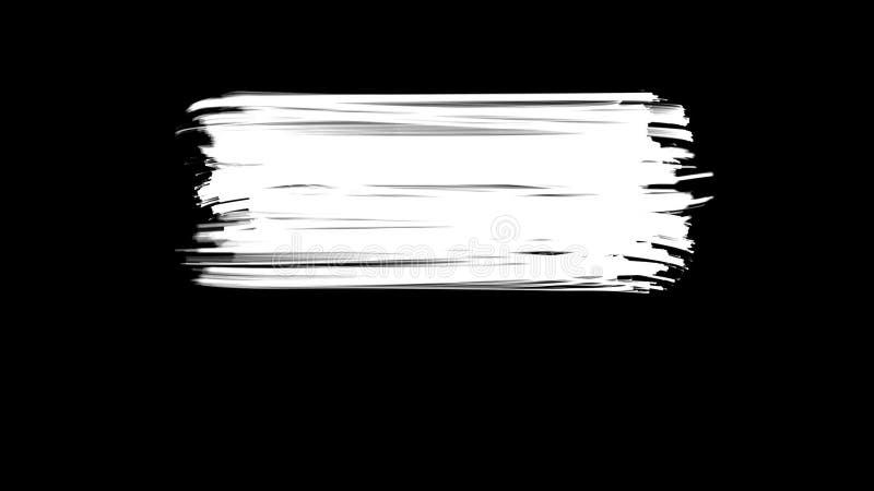 Brush Animation on Alpha Channel Stock Footage - Video of retro, banner ...