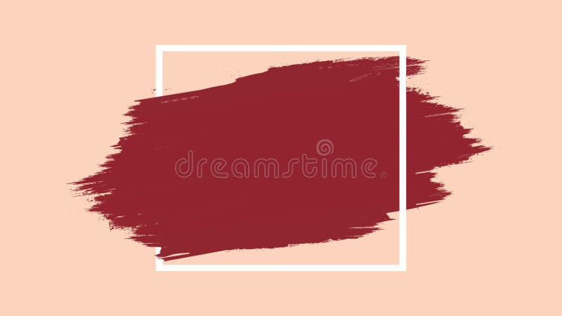 Brush Background with Red Brush Strokes Being Painted and an Animated ...