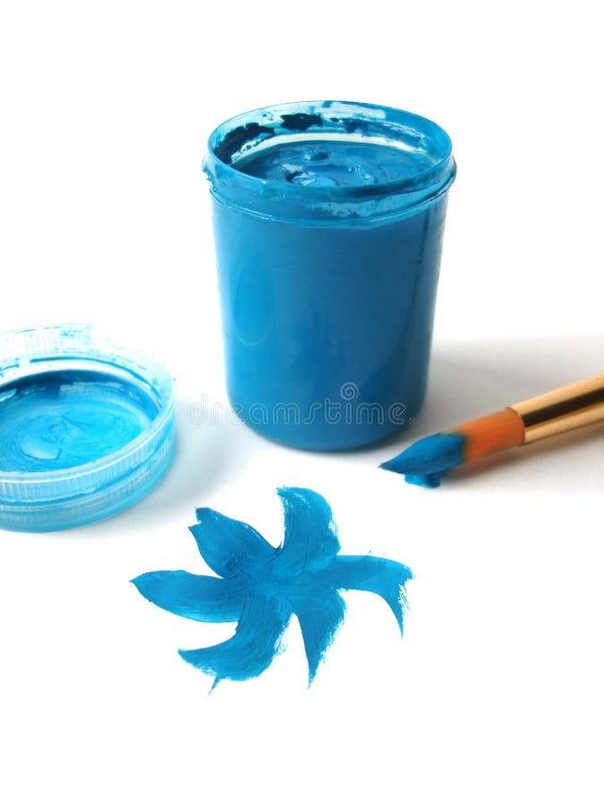 Old paint brushes in a jar stock photo. Image of dirty - 7107672