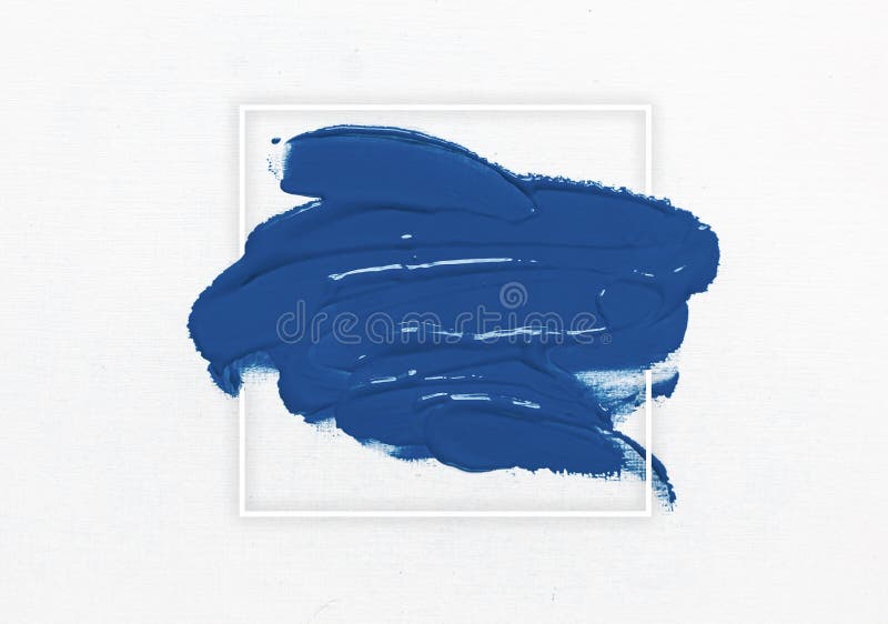 Brush and Blue Paint Texture on Paper Stock Photo - Image of isolated ...