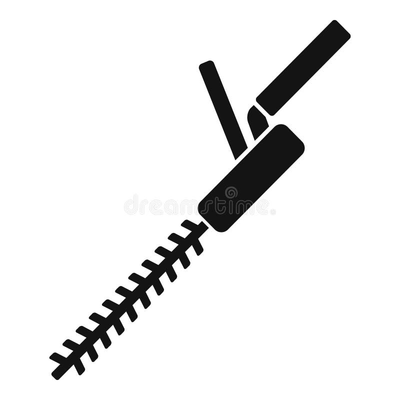 Brush Cutter for Pruning Trees, Shrubs. Isolated Image. Stock Vector ...