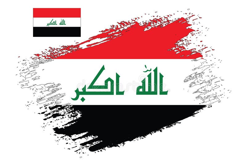 Brush Design Iraq Flag Vector Stock Vector - Illustration of democracy ...