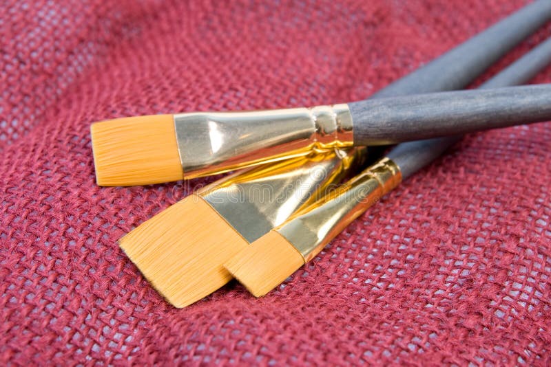 Brush drawing stock image. Image of tools, paintings - 13862829