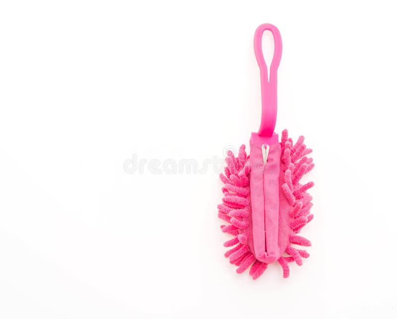 Brush Duster on White Background Stock Photo - Image of clean ...