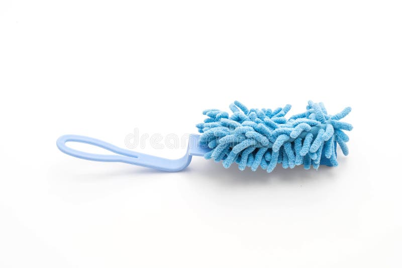Brush Duster on White Background Stock Photo - Image of broom ...