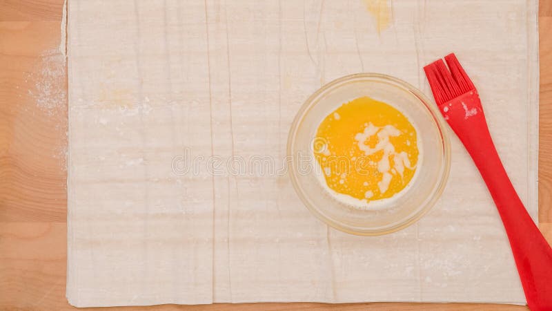 Brush Each Layer of Phyllo Dough with Melted Butter, Step by Step ...