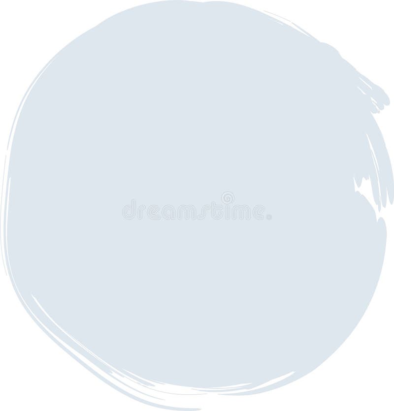 Brush Effect Abstract Circle Shape Stock Vector - Illustration of spot ...