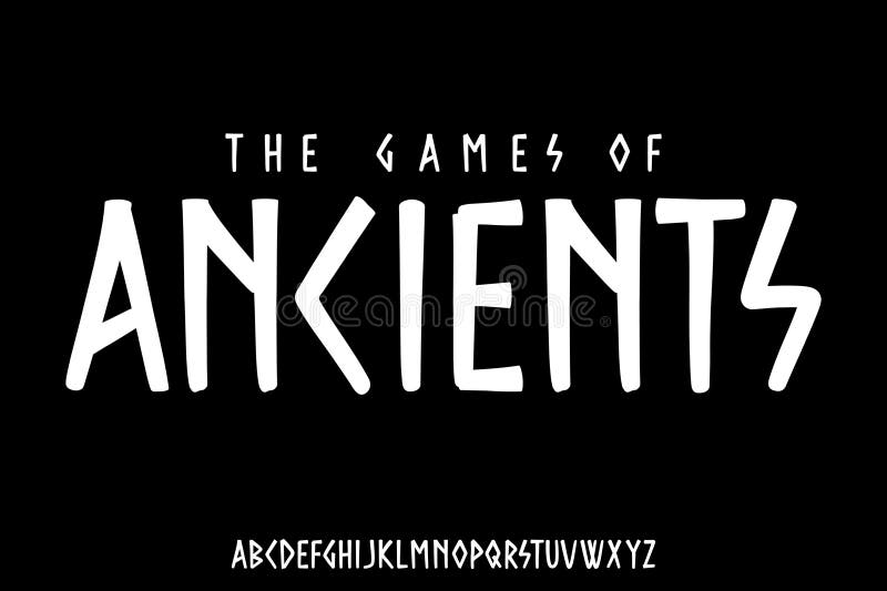 Brush Font Hand Lettering Alphabets Font Vector. Creative Typography ...