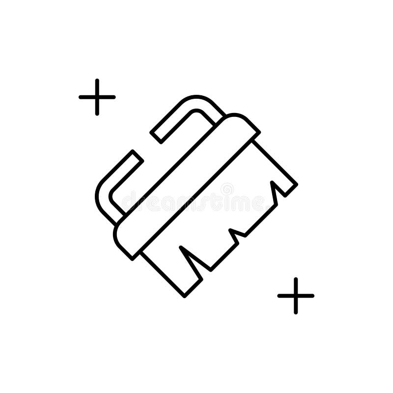 Brush Icon. Simple Line, Outline Vector Elements of Housework for Ui ...